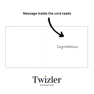 Twizler New Twins Card Twin Polar Bears - New Baby Twins Card - Card New Twins - Congratulations Baby Twins Card – New Baby Card Twins – New Twins Gift - Newborn Twins Card -Twins Baby Gifts