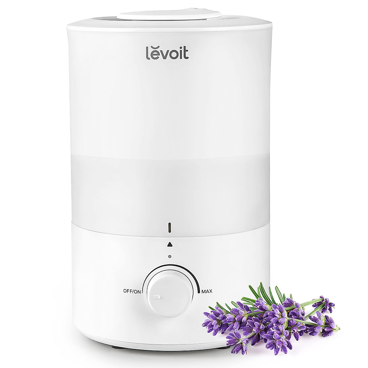LEVOIT Humidifiers for Bedroom, Quiet (3L Water Tank) Cool Mist Top Fill Essential Oil Diffuser & Vital100 Air Purifier Replacement, True HEPA High-Efficiency Activated Carbon Filter, 1 Pack, White