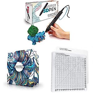 MYNT3D Super 3D Pen + 32 Color SuperPack PLA Filament + DesignPad Mat Kit