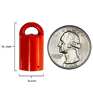 MAGNET PAL Child Safety Cabinet Lock Replacement Key Set - Key (3) Pack (Red)