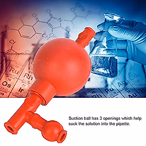 Suction Ball Convenient Pipetting Ball Suction Bulb for Chemical Research for Laboratory