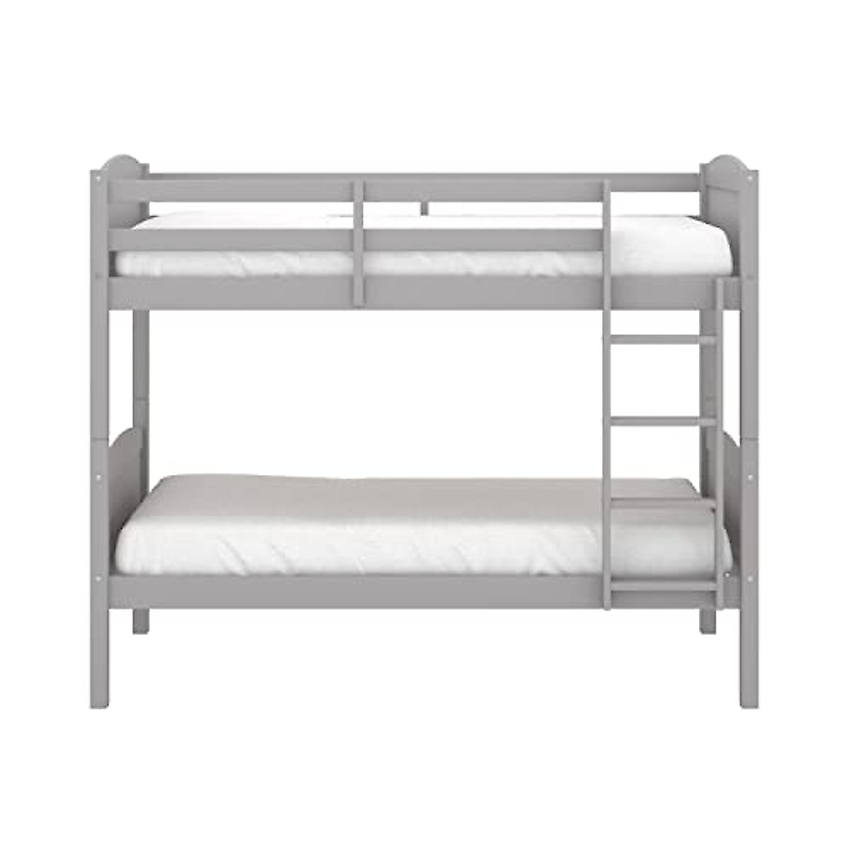 Hillsdale, Alexis Contemporary Wood Arch Twin Over Twin Size Bunk Bed, Gray