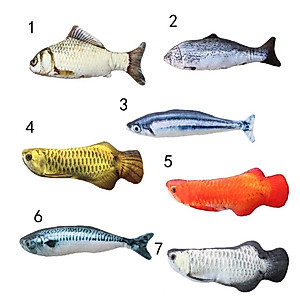 Toyvian Plush Fish Soft Fish Toy for Cat, Mini Fish Pillow Cat Stuffed Fish Carp Plush Pillow 3D Soft Fish, Mini Realistic Fish Pillow Simulation Fish Plush Toy Pet Toy