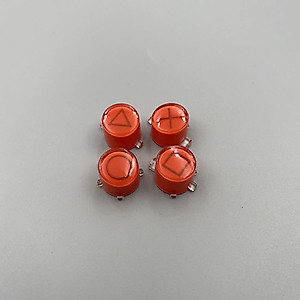 Grafken for PS5 Controller Direction Dpad Function Key Buttons ABXY Button Cross Jelly Button (Red)