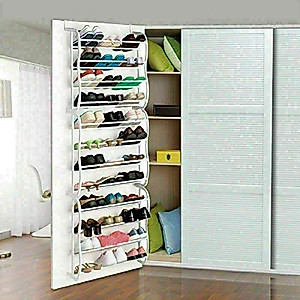 COLIBROX Trade Shop Over-The-Door Shoe Rack 36 Pairs forWall Hanging Closet Organizer Storage Stand