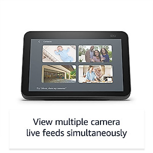 Echo Show 8 (2nd Gen, 2021 release) | HD smart display with Alexa and 13 MP camera | Charcoal