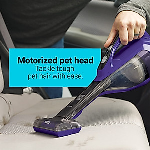 BLACK+DECKER dustbuster furbuster AdvancedClean Cordless Pet Handheld Vacuum, Home and Car Vacuum (HLVA325JP07)