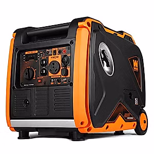 WEN 56450iX Dual Super Quiet 4500-Watt RV-Ready Portable Inverter Generator with Fuel Shut-Off and CO Watchdog Black