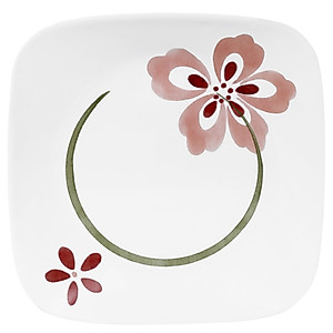 Corelle Square 8-3/4-Inch Luncheon Plate, Pretty Pink