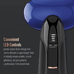 Conair 2-in-1 Hand Held Steamer and Iron for Clothes, Turbo ExtremeSteam 1875W Garment Steamer and Clothing Iron