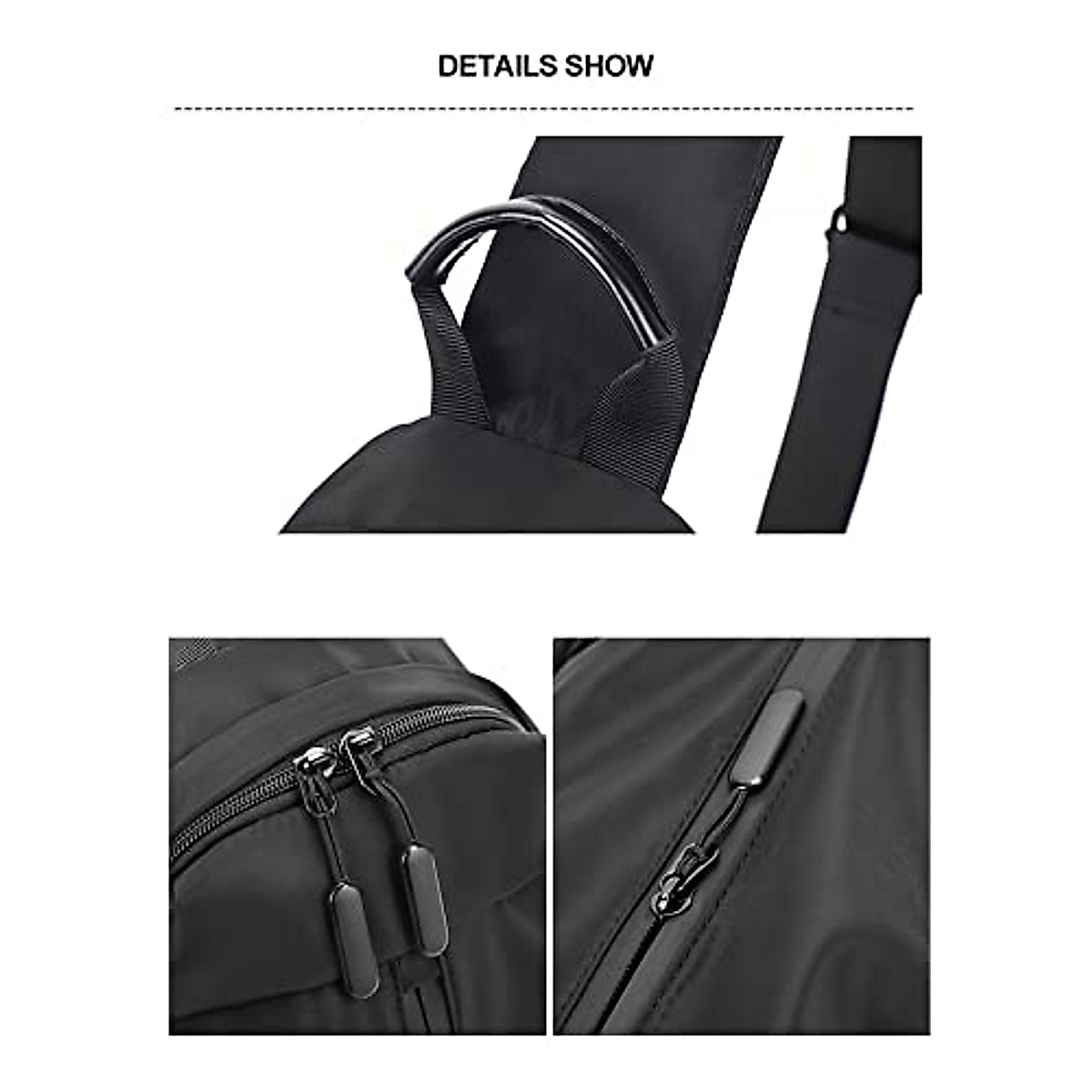 Honebear Crossbody Sling Backpack Sling Bag Sling Crossbody Backpack Shoulder Bag for Men Women, Lightweight One Strap Backpack Sling Bag