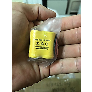 D-2/3AA400MAH 4.8v 400mAh NiCad Battery Exit Sign Emergency Light MK Power MH29673 (5 Pack)