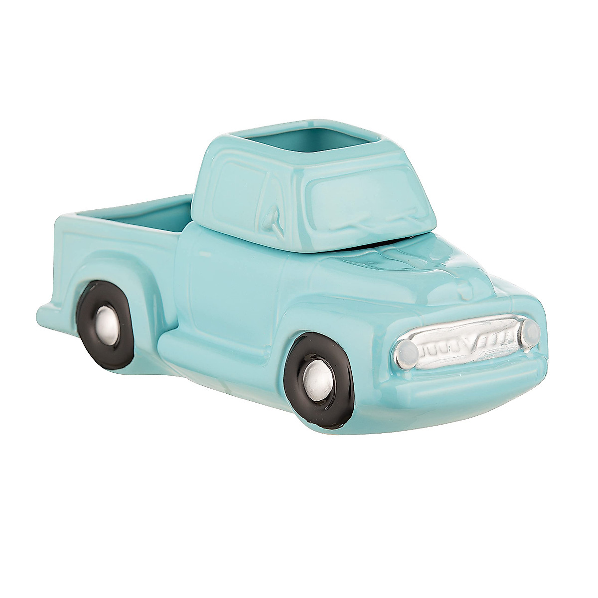 JULIE ANN HOME Ceramic Candle Wax Warmer, Vintage Blue Truck with Safety Timer | Automatic Plug in Fragrance Warmer for Scented Wax Melts, Cubes, Tarts | Retro Farmhouse Air Freshener Set