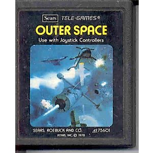 OUTER SPACE 4975601 VINTAGE ATARI 2600 GAME CARTRIDGE