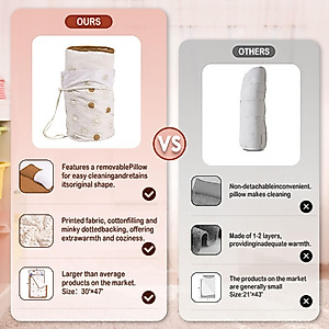 Toddler Nap Mat with Removable Pillow & Minky Blanket, Soft Wool Nap Mat, Rollup Design Kids Sleeping Bag for Daycare Preschool Travel Camping, Large Toddler Sleeping Bag for Boys & Girls, Brown