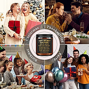 Maybeone Birthday Gifts for Best Friends - Happy Birthday Dear Friend - Lavender Scented Candle Gifts for Women Friend - Friendship Gifts for Her, Him, Besties, BFF, Soul Sister