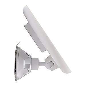 Zadro LED Lighted 10X Magnification Z'Swivel Power Suction Cup Vanity Wall Mount Beauty Makeup Mirror, White