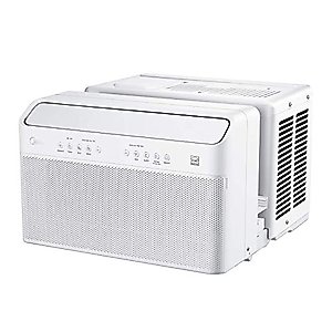 Midea U Inverter Window Air Conditioner 12,000BTU, U-Shaped AC with Open Window Flexibility, Robust Installation,Extreme Quiet, 35% Energy Saving, Smart Control, Alexa, Remote, Bracket Included (Renewed)