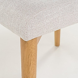 Christopher Knight Home Helen Mid-Century Modern Dining Chairs, 2-Pcs Set, Light Beige