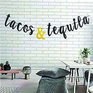 Tacos & Tequila Banner, for Mexican Fiesta Fiesta,Taco Party, Taco Tuesdays,Tacos and Tequila Party Decorations