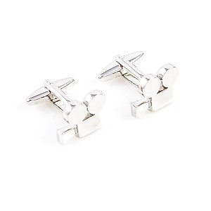 MRCUFF Hollywood Movie Camera Pair Cufflinks in a Presentation Gift Box & Polishing Cloth