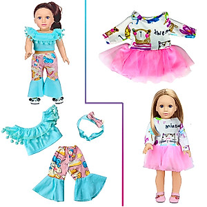 18 inch Doll Clothes Accessories American Doll Socks 18 inch Girl Doll Shoes - Compatible with18 Inch Dolls Clothes