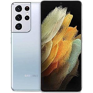 Samsung Galaxy S21 Ultra 5G | G998U Android Cell Phone | US Version 5G Smartphone | Pro-Grade Camera, 8K Video, 108MP High Res | 128GB, Phantom Silver - Verizon Locked - (Renewed)