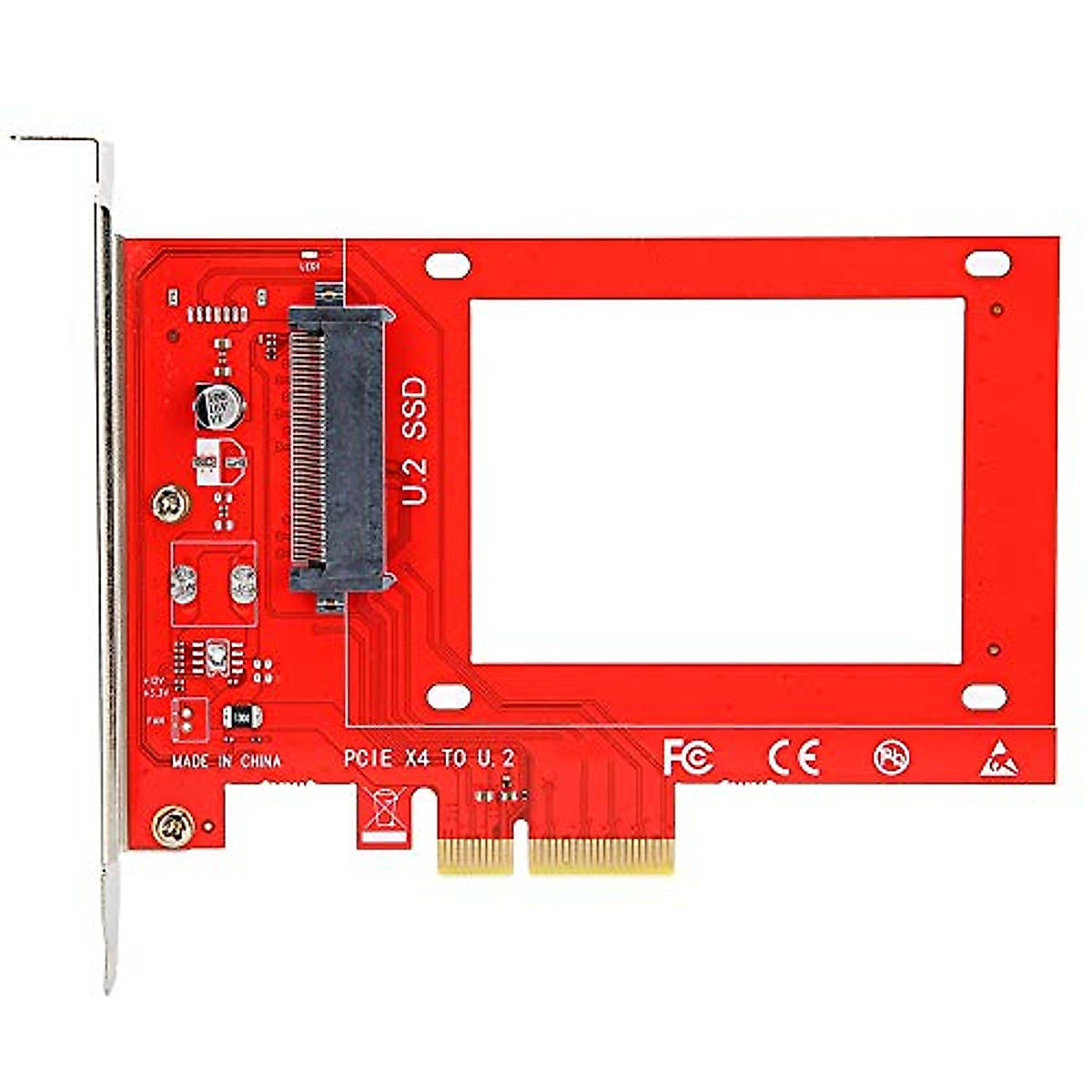 WESE SSD Adapter Card, 40 Gbps SF8639 to PCIe 3.0 Speed Lossless PCIe Riser Card for PM963 for 7/10