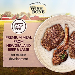 Wishbone Graze New Zealand Beef and Lamb Dry Dog Food, Gluten-Free, Grain-Free Formula for Overall Pet Health - 4 lb