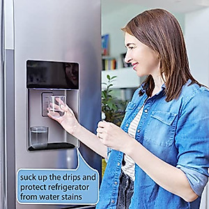 Refrigerator Drip Tray Catcher Fridge Water Drip Catcher Refrigerator Drip Catcher Refrigerator Water Drip Catcher Fridge Drip Pan Fridge Drip Tray Fridge Water Drip Pad for Whirlpool, Samsung, GE