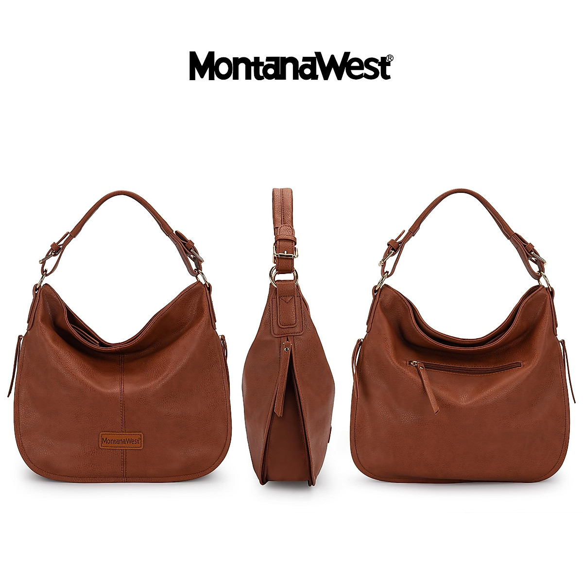 Purses and Handbags for Women Hobo Purses Adjustable Crossbody Shoulder Bags Tote handbag MWW16-1022BR