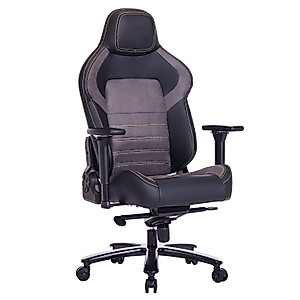 Big and Tall Gaming Chair 440LBS Gaming Chair with Metal Base Memory Foam Lumbar 4D Adjustable Armrest Gaming Chair for Heavy People Ergonomic High-Back Computer Chair