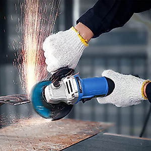 AVID POWER Angle Grinder, 7.5-Amp 4-1/2 inch Electric Grinder Power Tools with Grinding Wheels, Cutting Wheels, Flap Disc and Auxiliary Handle for Cutting, Grinding, Polishing and Rust Removal - Blue