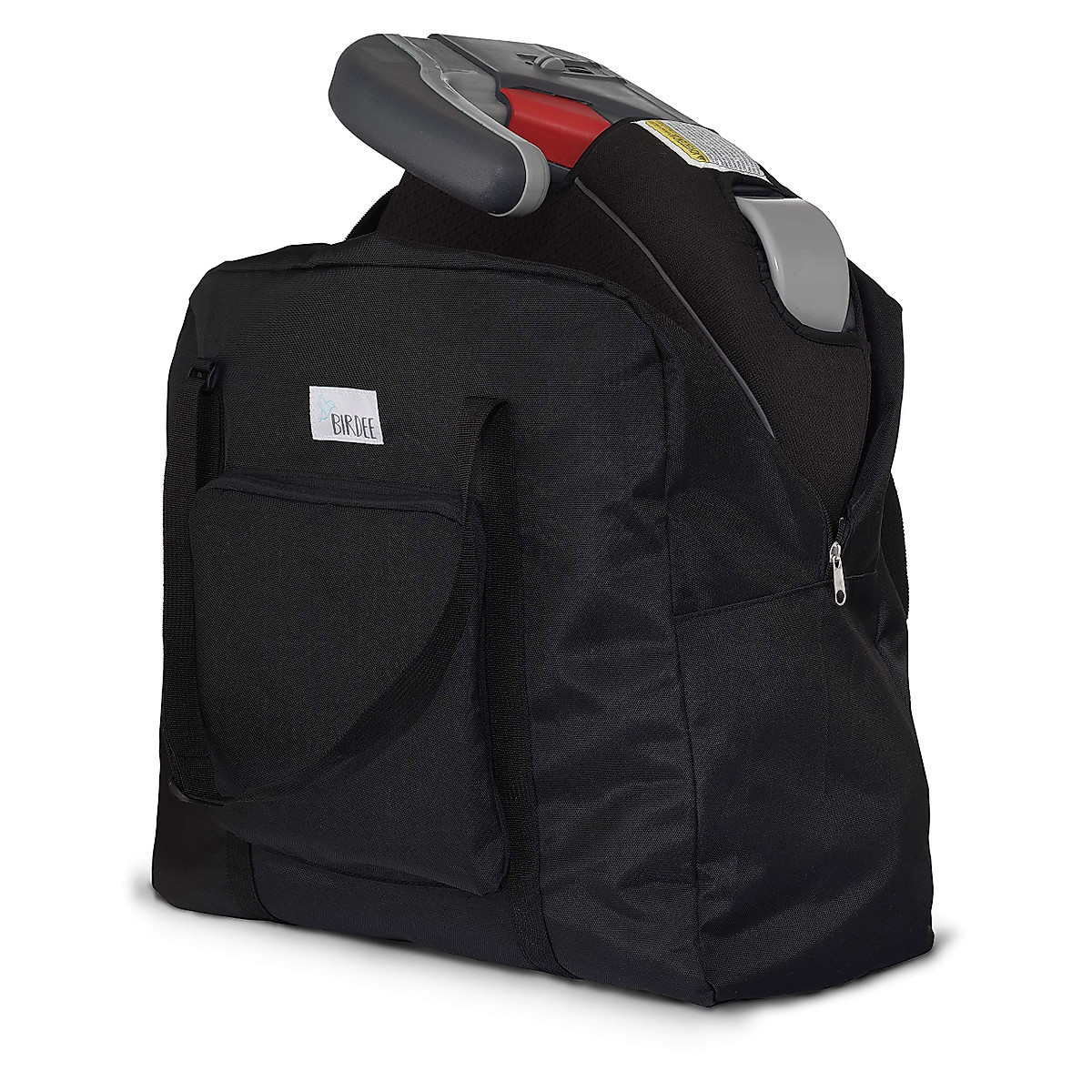 Birdee Durable Backless Booster Seat Travel Bag for Airplane Gate Check and Carrier for Travel - Fits GB Pockit and Most Lightweight Compact Folding Strollers