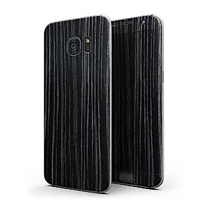 Design Skinz Design Skinz Black Wood Texture Full-Body Wrap Decal Skin-Kit for The Galaxy S8