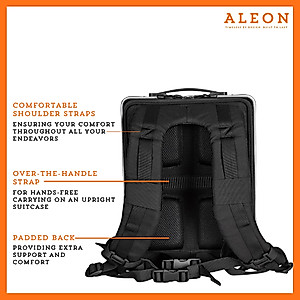 ALEON 17" Hybrid Aluminum Backpack- Outdoor backpack in Silver- Comfortable and sturdy case for photo equipment or laptop. Also ideal as a work backpack for craftsmen or as a school backpack.