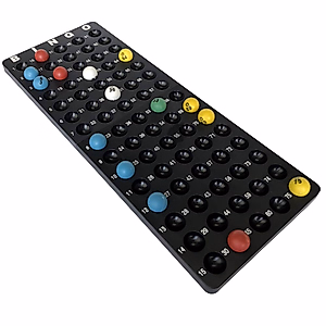 Yuanhe Jumbo Bingo Game Set - 11 Inch Tall Metal Cage with Calling Board, 7/8" Bingo Balls, 500 Bingo Chips,100 Bingo Cards for Large Group Games …