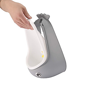 Whale Potty Training Urinal for Boys Urinal Pee Trainer，Toddler Toilet with Aiming Target - Gray