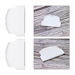 SING F LTD 2PCS Replacement Battery Door Covers Cases Protectors Compatible with Sony PSP 2000 2003 2004 3000 3003 3004 White Plastic Console Accessories