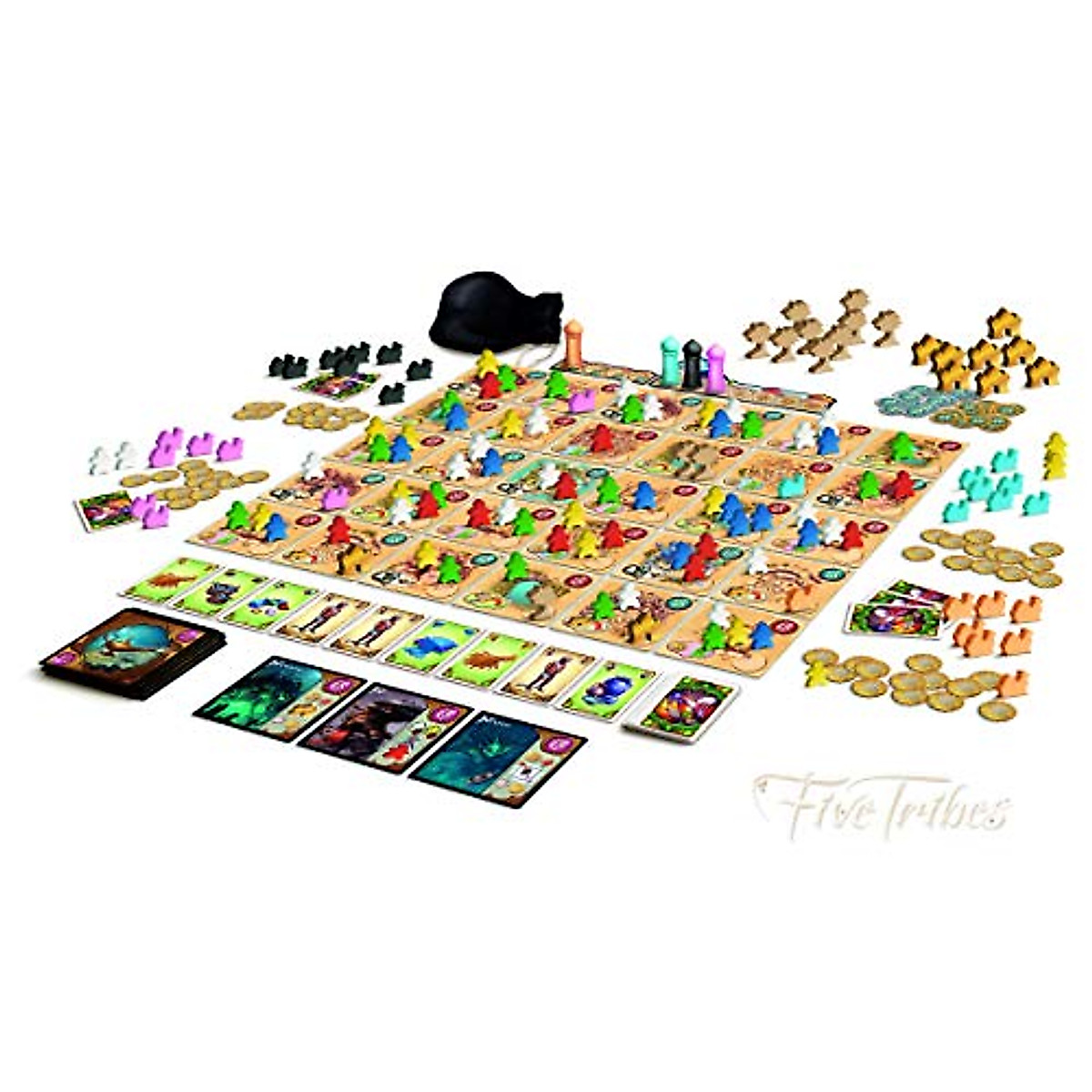 Five Tribes Board Game - Conquer The Sultanate of Naqala! Worker Placement Strategy Game for Kids & Adults, Ages 13+, 2-4 Players, 40-80 Minute Playtime, Made by Days of Wonder
