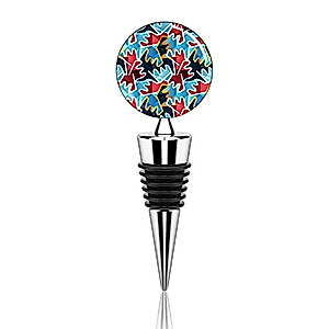 Vintage Grunge Texture Wine Bottle Stoppers Reusable Plug Wine Saver Corks for Beverage Holiday Party Kitchen Decorative