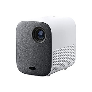 Xiaomi Mi Smart Home Compact Projector, Android TV Compatible with Remote Control, Screen Size 60"-120", 1080P Full HD, HDR10 Decoding, 500 ANSI Lumen, with Dolby Audio Decoding