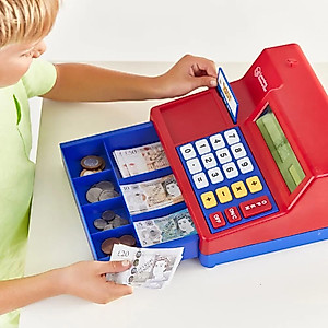 Learning Resources Pretend & Play Calculator Cash Register - 73 Pieces, Ages 3+ Develops Early Math Skills, Play Cash Register for Kids, Toy Cash Register, Play Money for Kids