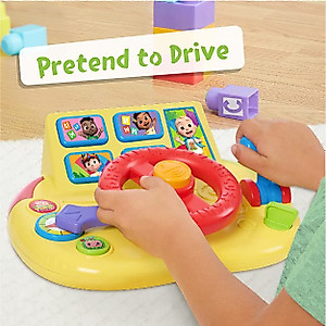 CoComelon Learning Steering Wheel, Learning & Education, Officially Licensed Kids Toys for Ages 3 Up, Gifts and Presents by Just Play