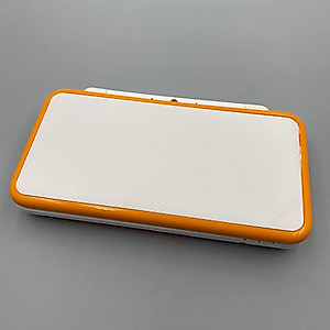 New Full Housing Case Cover Shell Front Bottom Panel LCD Frame Middle Frame Replacement Parts for New 2DS XL LL Game Console White & Yellow