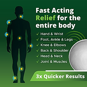 OWELL NATURALS Pain Relief Ointment - 7 oz - Maximum Strength All Natural Discomfort Reliever for Joint, Muscle, Knee, Back, Neuropathy - 5 Powerful Ingredients