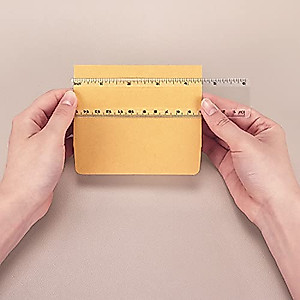 Plastic Transparent Straight Ruler Measuring Tool 6 Inch 8 Inch 12 Inch Ruler Set Rulers Bulk 3 Pack