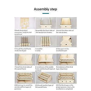 CWDRDX DIY Wooden Organizer Paint Bottles Display Brushes Holder Stand Storage Model Tool