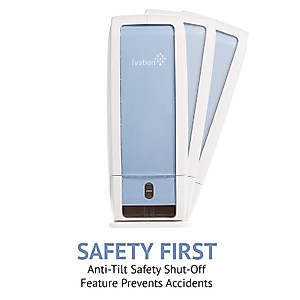 Ivation 13-Pint Small-Area Desiccant Dehumidifier Compact and Quiet - With Continuous Drain Hose for Smaller Spaces, Bathroom, Attic, Crawlspace and Closets - For Spaces Up To 270 Sq Ft, White