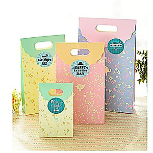 Happy Father's Day Stickers 1.5 Inch Envelope Seals Labels for Dad Birthday Party Favors Gift Card Cookie Dessert Cupcake Decoration Gift Bags Packaging 500pcs 6 Kinds of Design